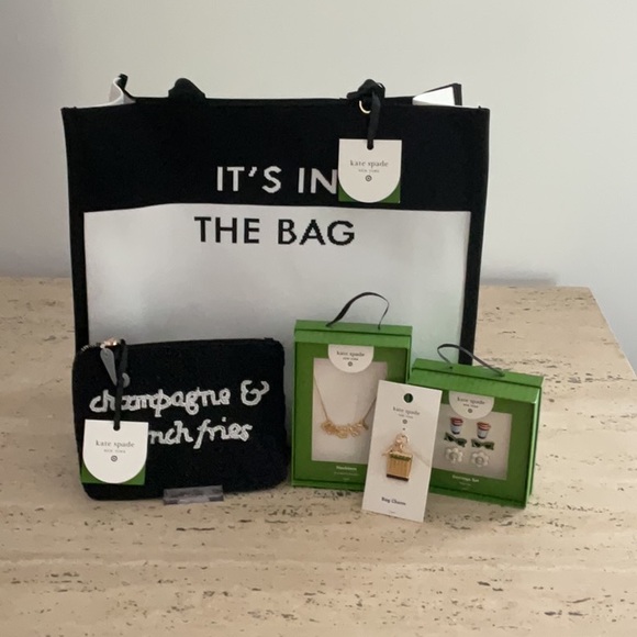 kate spade | Bags | Kate Spade X Target Black White 5 Piece Set All ...